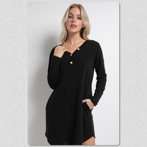 Dresses | New French Terry Dress Sz Sl | Poshmark